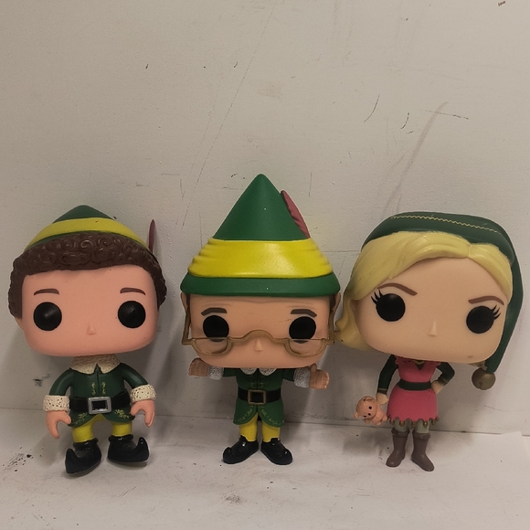 Funko | Toys | Funko Pop Elf Trio In Green Yellow And Pink Elf Movie ...
